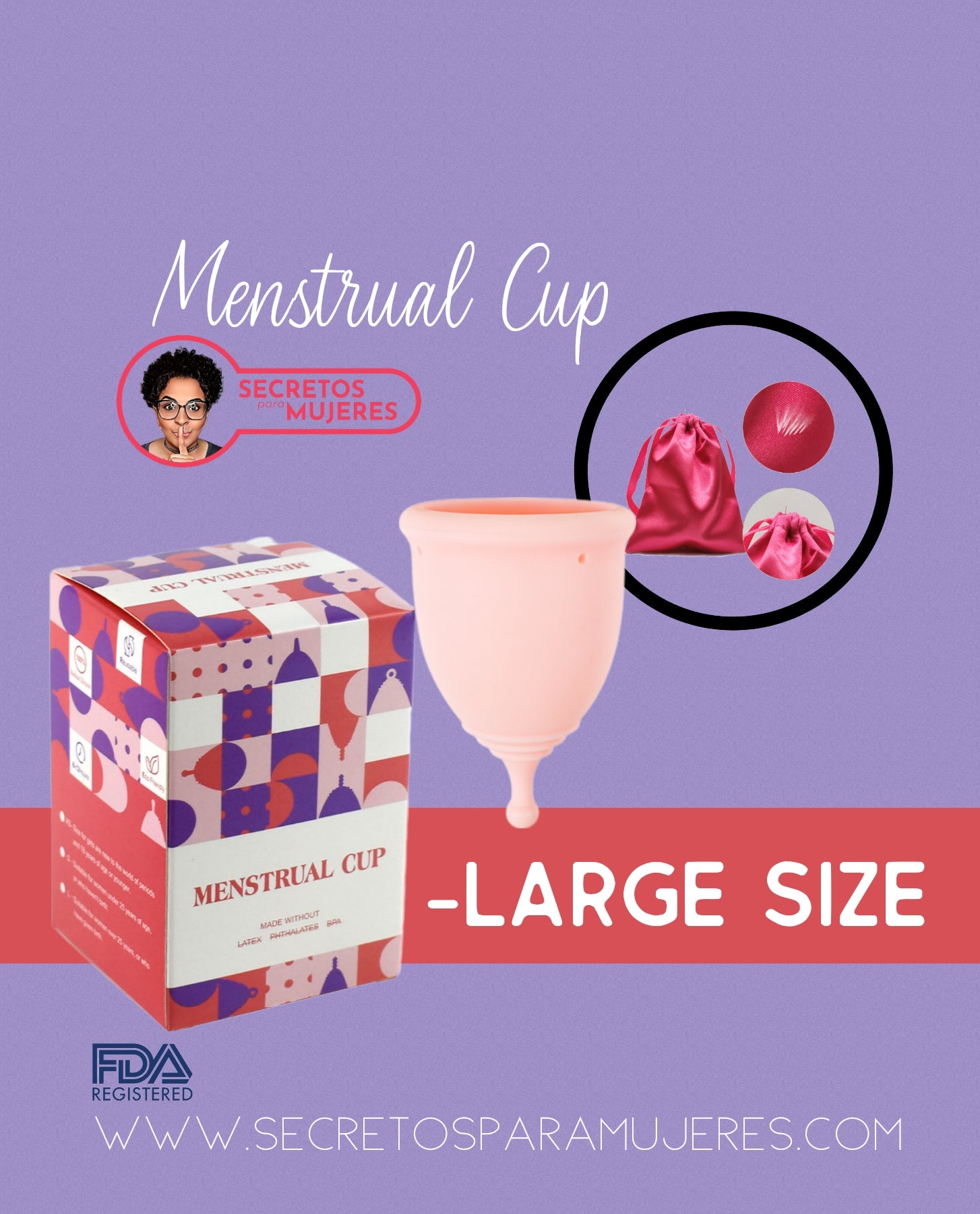 Menstrual Cup- Large – Secretos Para Mujeres
